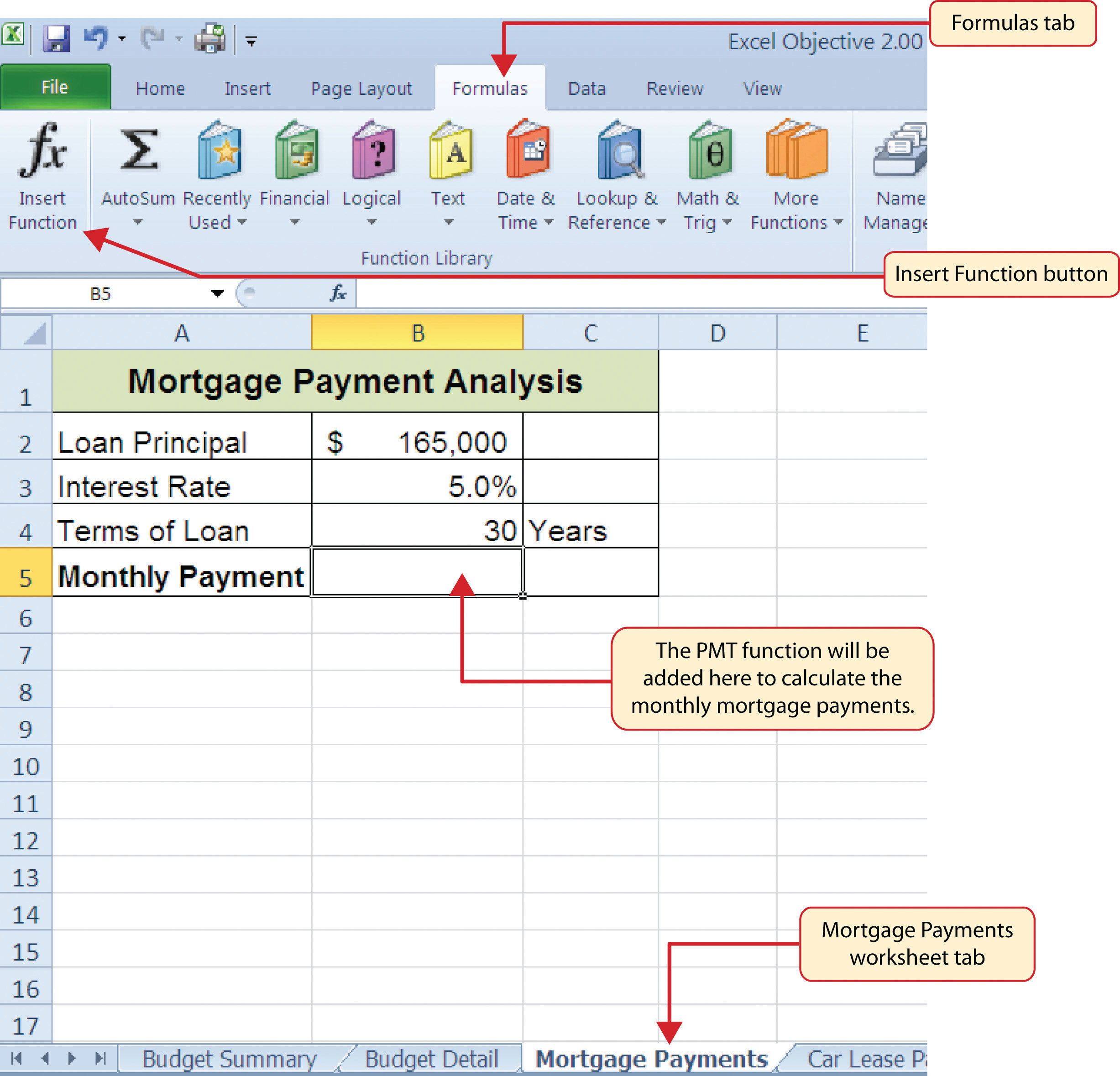 Auto Loan Payment Formula Excel